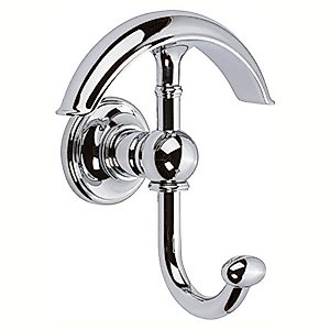 Ginger 4511/PC Columnar Double Robe Hook, Polished Chrome