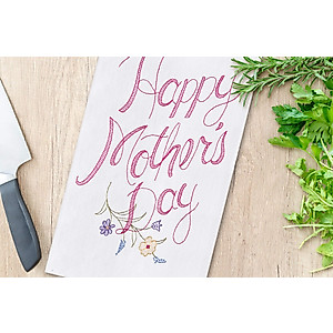C&F Home Happy Mother's Day Flour Sack Kitchen Towel Decor Decoration 18" x 27" White