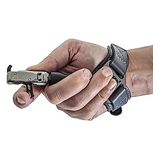 Trophy Ridge DrawPoint Archery Bow Release - Infinitely Adjustable Index Finger Release with 360-Degree Rotation, Customizable Length, Smooth Leather Wrist Strap