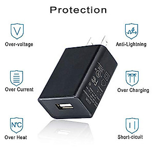 Fast Charger with 6Ft USB Type-C&Micro USB Cable for Charging All-New Fire 6 HD 7 8 10/Fire Max 11-13th Gen/Fire HD 7 8 10Plus/Kids Edition Kids Pro/All E-Reader,Oasis,Paperwhite/Samsung Galaxy Tab A