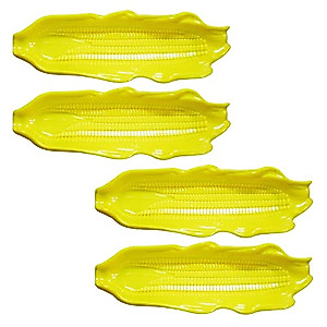 4 Pack Plastic Corn Trays, Corn Holders for Corn on the Cob Dishes, Corn Holders Cob Dinnerware for Sweet Butter Corn Container for Kitchen Barbecue Tool - Easy Clean