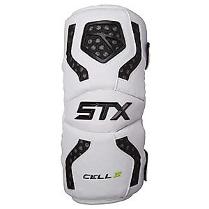 STX Lacrosse Cell 4 Arm Pads, White, Small