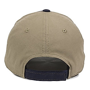 Outdoor Cap Unisex-Adult American Flag Truck Cap, Navy/Khaki, Adult