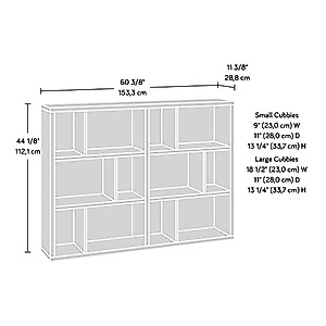Sauder Horizontal Bookcase, Raven Oak Finish