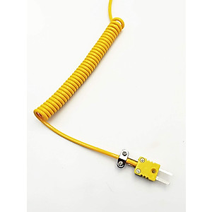 LUOYIMAO NR-81532B -50 to 500deg/C K Type Handheld Surface Thermocouple Probe for Measuring The Surface Temperature of Flat Glass Ware, Aluminum Manufacturing