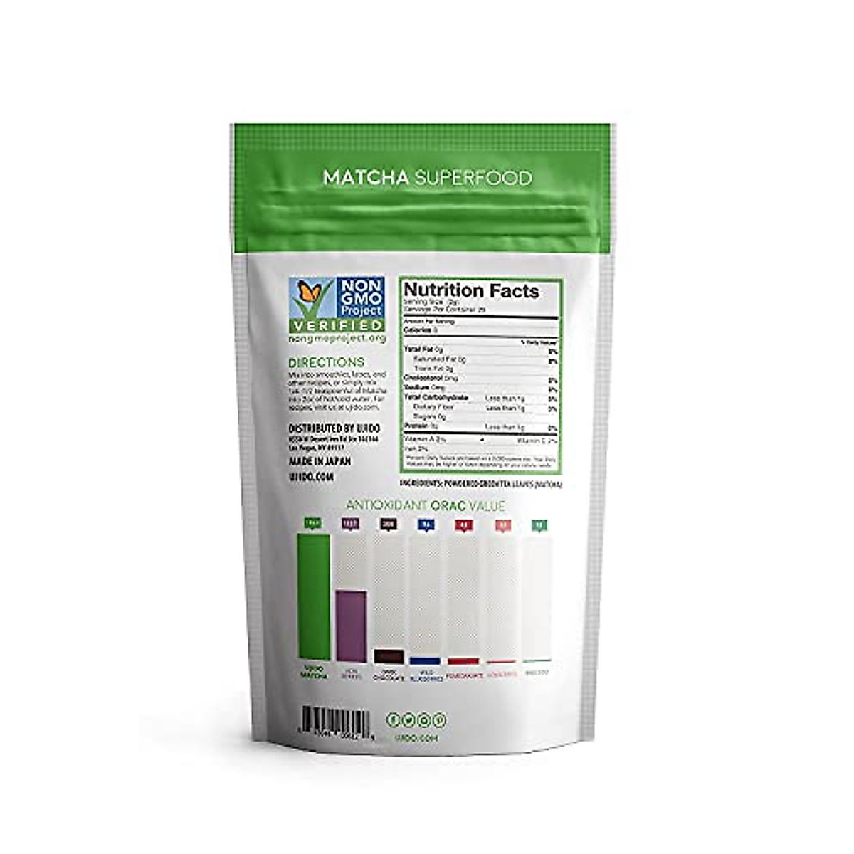 Ujido The Path of Zen Japanese Matcha Green Tea Powder – Ceremonial Blend (2 oz)