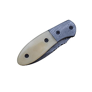 Perkin Knives - Handmade Damascus Pocket Knife - Beautiful Folding Knife