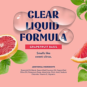 Cleancult Liquid Hand Soap Refills (32oz, 1 Pack) - Hand Soap that Nourishes & Moisturizes - Liquid Soap Free of Harsh Chemicals - Paper Based Eco Refill, Uses 90% Less Plastic - Grapefruit Basil