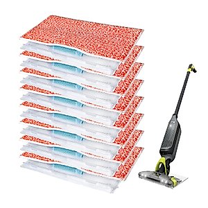 KVLZ Reusable Vacmop Replacement Pads Refills Compatible with Shark Vacmop VM252 VM250 VM200 VC205 VM190 Vacuum Mop Pad Refills (8 PCS)