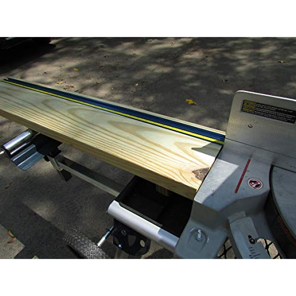 POWERTEC 71133 Double T-Track | 36 Inch Aluminum Extrusion Tracks, Anodized Blue