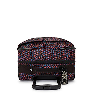 Kipling Women's Spontaneous Small 4 Wheel LuGGage Happy Squares Print