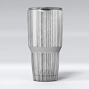 Design Skinz Textured Gray Dyed Surface - Skin Decal Vinyl Wrap Kit Compatible with The Yeti Rambler Cooler Tumbler Cups