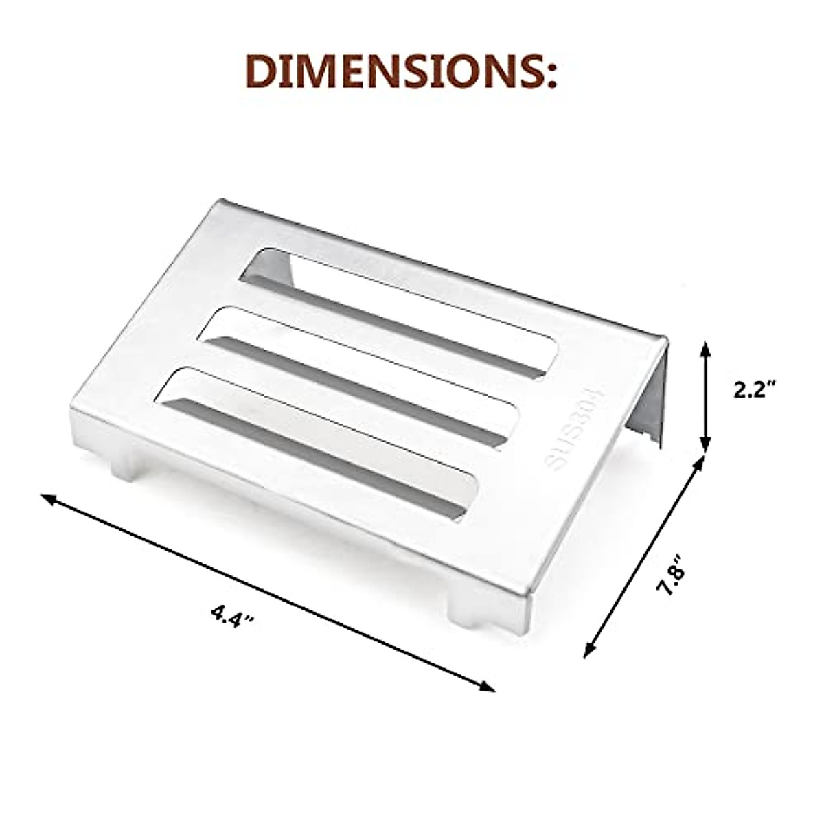 QuliMetal 67060 Heat Deflector for Spirit II 200 and Spirit II 300 Series, Model Years 2017 and Newer, 304 Stainless Steel