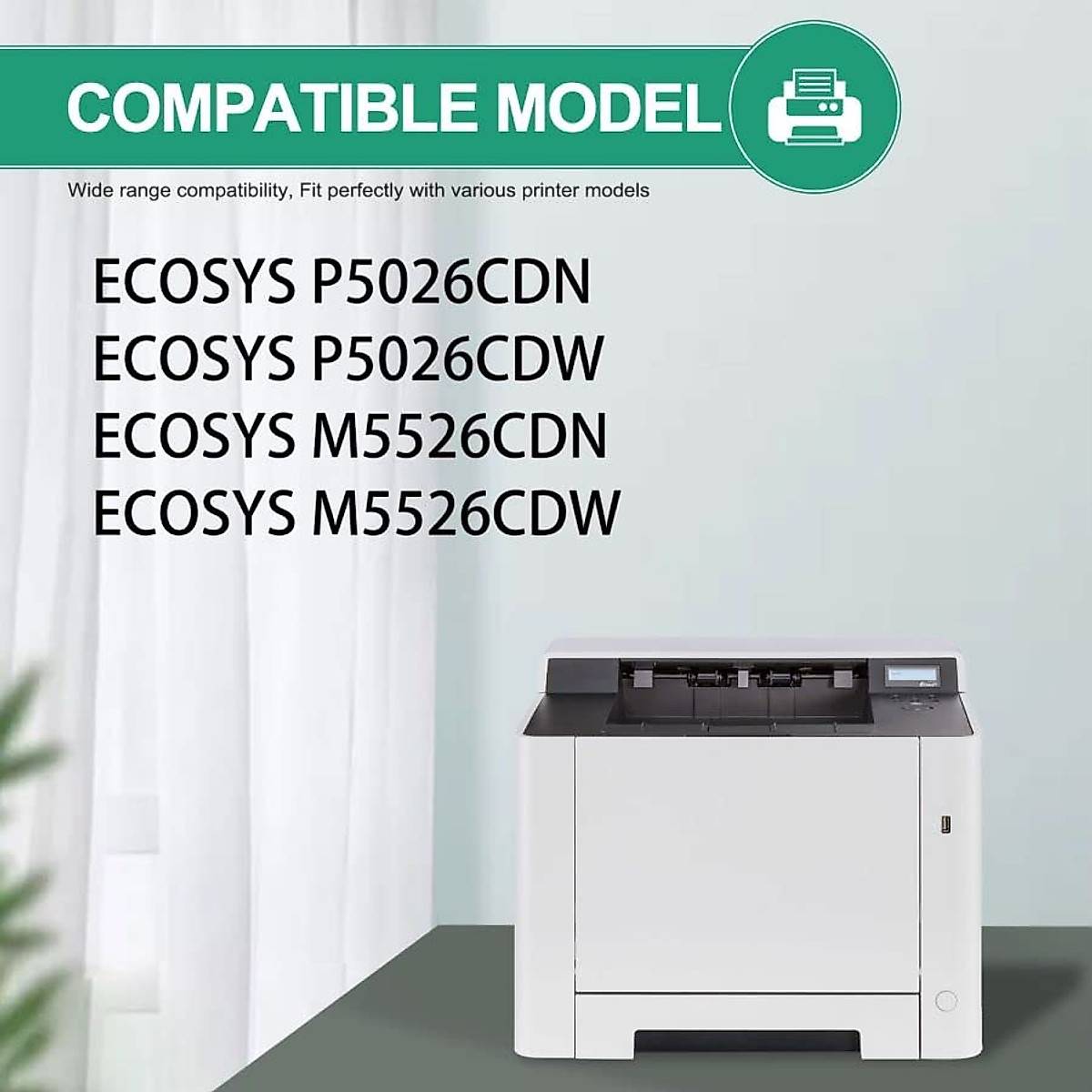 DOPHEN TK5242 (TK-5242) 4-Color Toner Cartridge Set - TK-5242K TK-5242C TK-5242M TK-5242Y Dophe Replacement for Kyocera ECOSYS P5026cdn P5026cdw M5526cdn M5526cdw Printers (BK/C/M/Y)