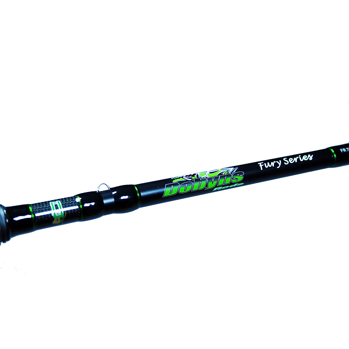Dobyns Rods Fury Series 7’0” Spinning Fishing Rod | FR703SF | Medium Fast Action Rod | Modulus Graphite Blank with Kevlar Wrapping | Fuji Reel Seats and Alconite Guides | Line 8-17lb Lure 3/16 -⅝ oz., Black/Green (FR 703SF)