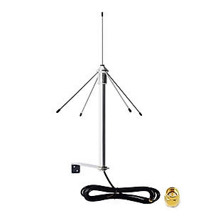 HYS 433Mhz 3dbi Omni Antenna 50 Ohm GSM Aerial W/3M(9.8ft) RG58 Coaxial Cable SMA Male Plug and Mounting Bracket