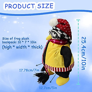 Firecos 10.6'' Penguin Plush Toy Cute Penguin Plushy Stuffed Doll Toys Christmas Thanksgiving Gifts Plushies (S (27cm)