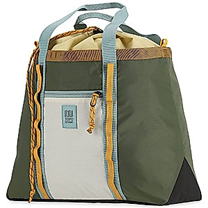 Topo Designs Mountain Utility Tote Bone White/Olive One Size