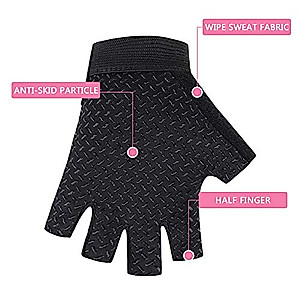 Accmor Kids Sport Gloves, Kids Half Finger Gloves, Kids Boys Girls Cycling Gloves, Kids Fishing Gloves for Cycling Camping Fishing Outdoor Sports