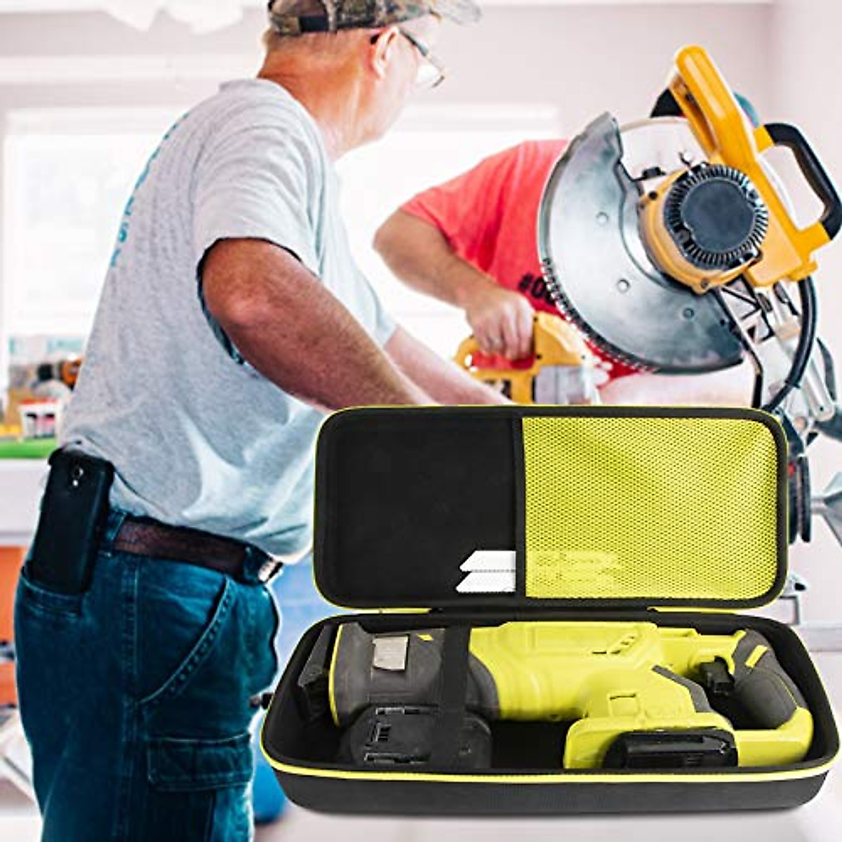 Khanka Hard Tool Case Replacement for Ryobi P519 18V One+ Reciprocating Saw,Case Only