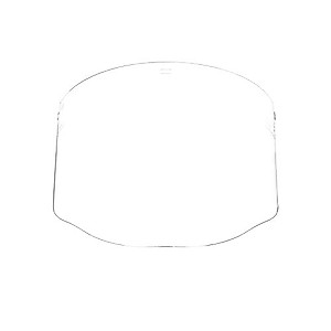 3M Clear Polycarbonate Faceshield WP96, 82701-00000, Molded