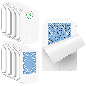 Qualirey 30 Pack Flying Insect Trap Refill Compatible with VEYOFLY Fly Trap VF01, Glue Board Insect Catcher, Replacement Sticky Glue Cards for Insect Bug Mosquito Gnat Fruit Fly Trap Indoors