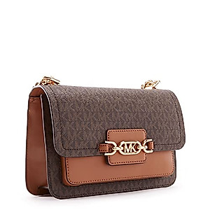 Michael Kors Heather Large Shoulder Brown/Acorn One Size