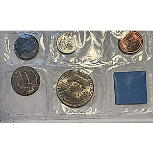1956 P D US Silver Mint Set Half dollar, quarter, dime, nickel, cent Seller BU