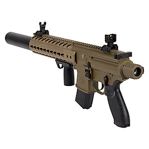 Sіg Sauer MCX .177 Cal CO2 FDE Air Rifle with Wearable4U CO2 90 Gram (2 Pack) and 500x Pellets Bundle