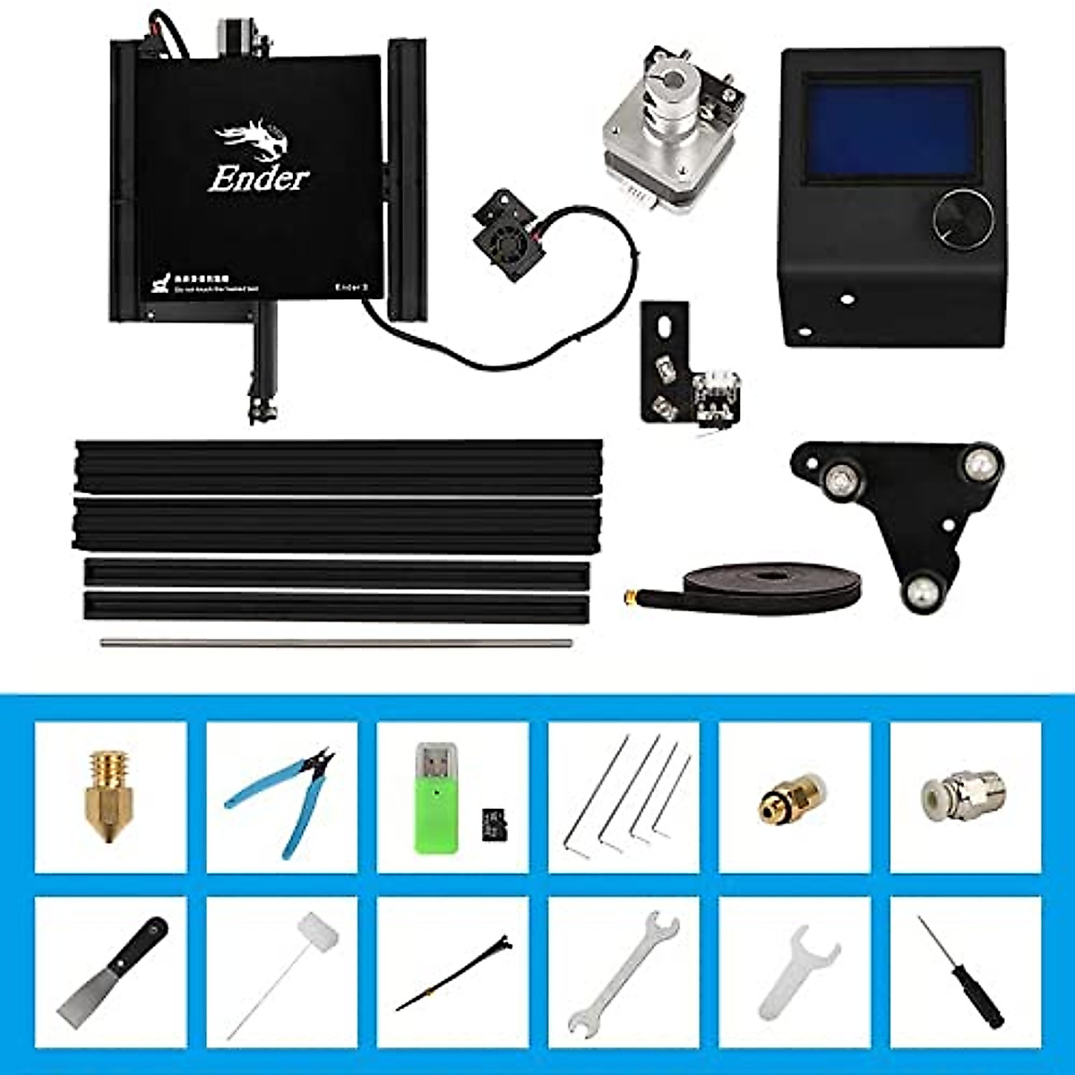 Official Creality Ender 3 3D Printer Fully Open Source with Resume Printing Function DIY 3D Printers Printing Size 8.66x8.66x9.84 inch