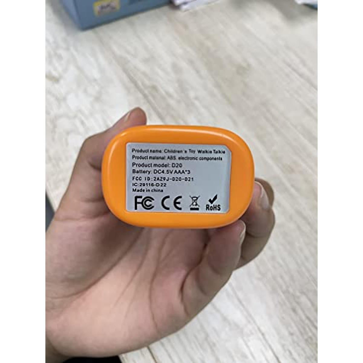 Walkie Talkie for Kids, 22 Channels 2 Way Radio 3 Km Long Range Walkie Talkies Handheld, Toys for 3-12 Year Old Boys Girls, Gift Toys for Boys and Girls to Outside, Hiking, Game Camping (Blue&Blue)