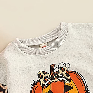 Ayalinggo Newborn Halloween Baby Girl Boy Pumpkin Patch Outfit Sweatshirt Romper Onesie Cute Fall Winter Clothes Romper Pie Kinda Guy 3-6 Months