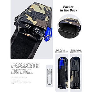 Multitool Sheath-Multi Tool Pouch,Multi Tool Sheath for Belt,Multitool Case,Pocket Knife Belt Holder,Small Tool Pouch Compatible with Multitool Accessories with Leather Logo and Belt Clip for Man