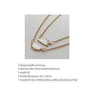 Bryan Anthonys You Are My Sunshine Necklace, 14K Gold Necklace for Women, Sun Pendant, 2 Piece Set, Adjustable Length