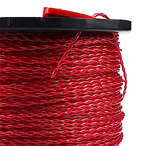 Dalom 2.7 mm/.105" Round Trimmer Line Round Twist 3lbs 690-Feet Red Color Includes Cutting Tool Weed String Trimmer Edger Line