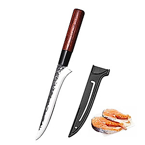 HENWAFX Sashimi Knife Meat Filleting Sashimi Japanese Sushi Salmon Sliced Kitchen Chefs yanagiba Knife