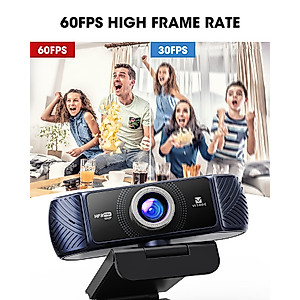 VITADE Webcam 1080P 60fps with Microphone for Streaming, 682H Pro HD USB Computer Web Camera Video Cam for Gaming Conferencing Mac Windows Desktop PC Laptop Xbox Skype OBS Twitch YouTube Xsplit