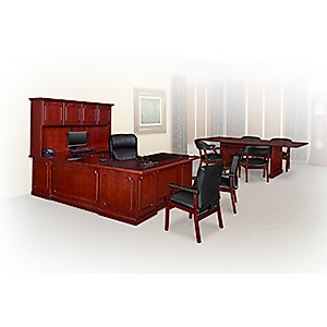 Regency Prestige 96 by 48-Inch Conference Table with Power Data Grommet, Mahogany