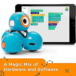 Wonder Workshop Dash – Coding Robot for Kids 6+ – Voice Activated – Navigates Objects – 5 Free Programming STEM Apps – Creating Confident Digital Citizens , Blue