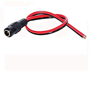 VONVOFF DC Power Pigtail Cable,5.5x2.1mm 18AWG Male and Female DC Connector Plug,12V 5A Barrel Jack Connector for CCTV Security Camera and Lighting Power Adapter (10 Pairs)