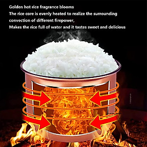 Mini Rice Cooker, 1.8L Small Multi-Function Rice Cooker, Suitable for 1-3 People Rice Cooker, with Detachable Non-Stick Pan and Heat Preservation Function (Color : Orange)