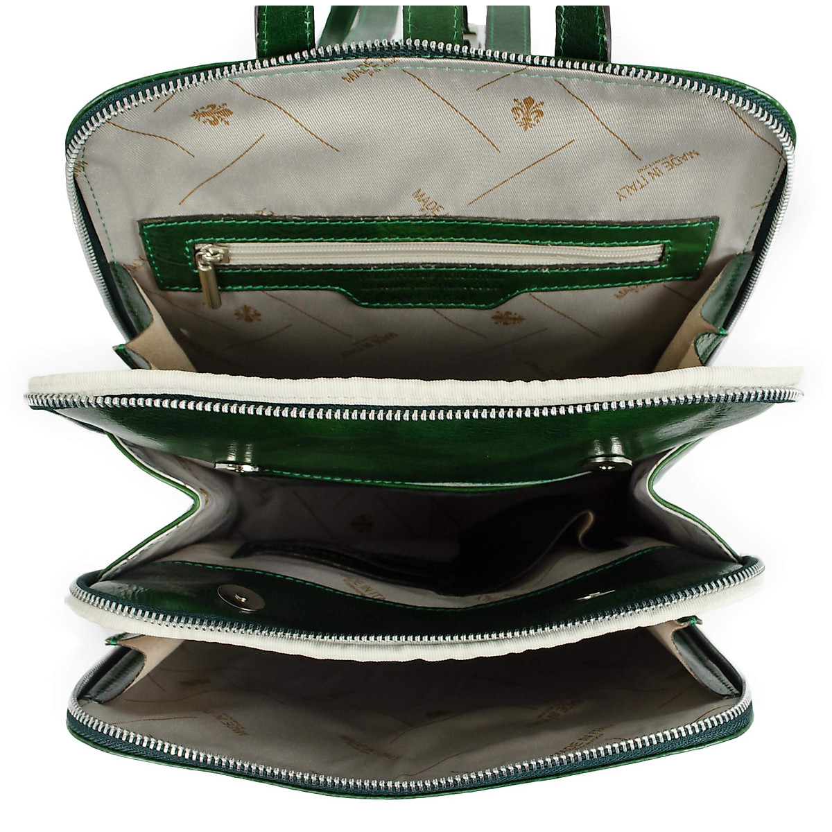 Leather Backpack Convertible to Shoulder Bag - Handmade For Laptops up to 12 Inches Daybag Rucksack - Time Resistance