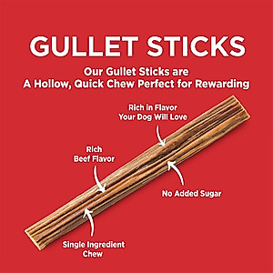 Barkworthies Beef Gullet Sticks for Dogs - 2 pk of 12 - Improved Natural Chewy Grain Free Dog Treats - Long Lasting Dog Chew - Dental Dog Treats for Healthy Teeth for Healthy Bones & Joints, E-Book