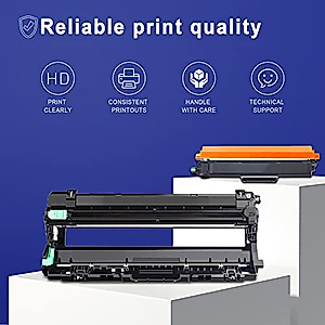 (with Chip) GULOYA TN227 Toner Cartridge Set with Drum Unit Set DR223CL Replacement for Brother TN227 DR223CL Compatible with MFC-L3750CDW HL-3210CW DCP-L3510CDW Printer(4Toner+4Drum,8-Pack)
