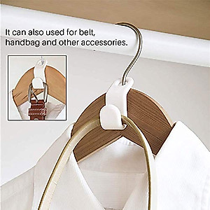 Clothes Hanger Connector Hooks， Multi-Layer Clothes Hanger Connector Hooks, Plastic Multi-Level Cascading Hanger Hooks for Huggable Hangers, Heavy Duty Space Saving for Closet Organizer（16+6pacs）