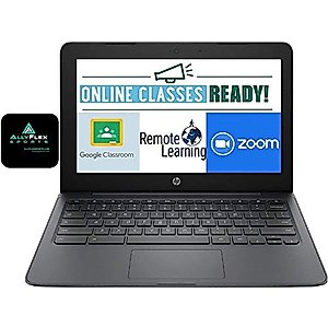 2022 Newest HP Chromebook 11.6" HD Laptop for Business and Student, Intel Celeron N3350, 4GB Memory, 32GB eMMC, Webcam, USB-C, WiFi , Bluetooth, Chrome OS+AllyFlex MOUSPAD