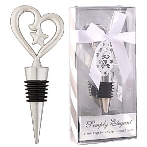 12 Pieces Heart Wine Stoppers Wedding Bridal Favor for Guests Silver Heart Wine Bottle Stoppers Heart Champagne Stoppers Wine Savers Metal Wine Cork Holder Plugs with Gift Boxes for Wedding Party