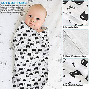 Baby Muslin Swaddle Blanket, Soft Muslin Cotton Swaddle Wrap for Boys or Girls (Bat Man Mask)
