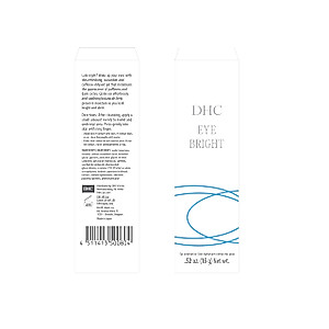 DHC Eye Bright Lightweight Eye Gel Minimizes Dark Circles and Puffy Eyes Absorbs quickly Daytime and Nighttime Use Ideal for All Skin Types, Clear, 0.52 Fl Ounce