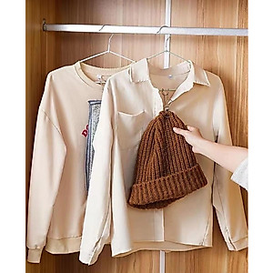 Generic 20 Clips Pack Stainless Steel Clothespins with Hooks Metal Spring Universal Long Hanging Clip for Offices Kitchens Bathroom